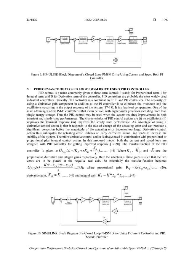 Comparative Performance Study for Closed Loop Operation of an Adjustable Speed Permanent Magnet ...