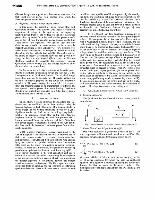 Power Flow Control using Quadrature Boosters | PDF