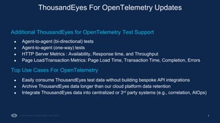 New ThousandEyes Product Features and Release Highlights: July 2023 | PPT