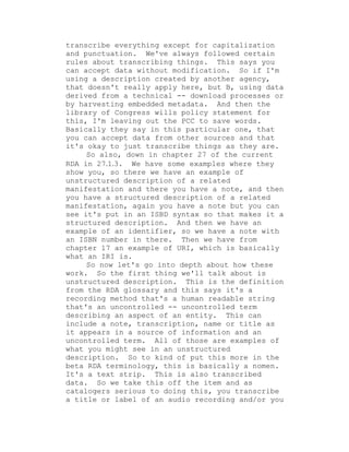 Special Topics: Recording Methods and Transcription Guidelines ...