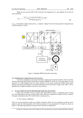 Parameter estimation and control design of solar maximum power point tracking | PDF