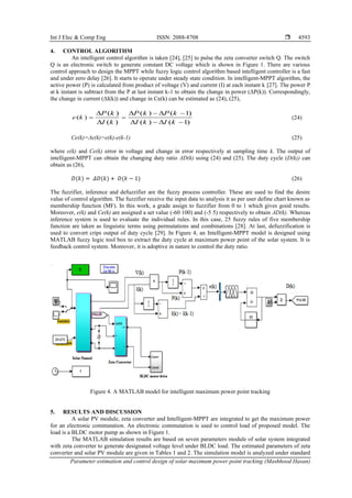 Parameter estimation and control design of solar maximum power point tracking | PDF