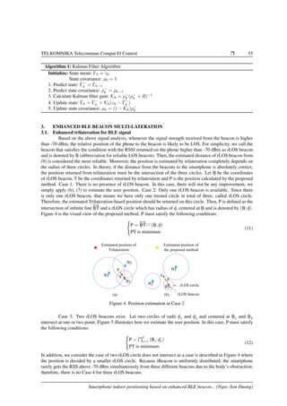 Smartphone indoor positioning based on enhanced BLE beacon multi ...