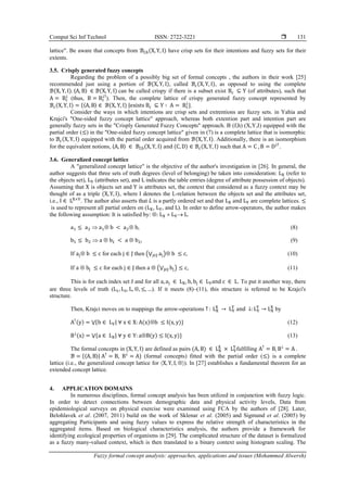 Fuzzy formal concept analysis: Approaches, applications and issues | PDF