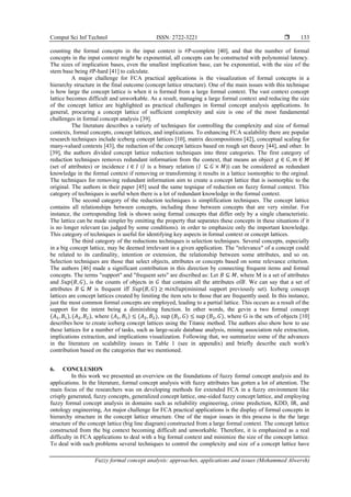Fuzzy formal concept analysis: Approaches, applications and issues | PDF