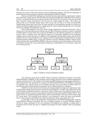 Hardware implementation of single phase three-level cascaded h-bridge multilevel inverter using ...