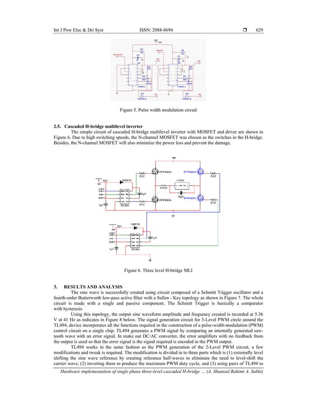 Hardware implementation of single phase three-level cascaded h-bridge multilevel inverter using ...