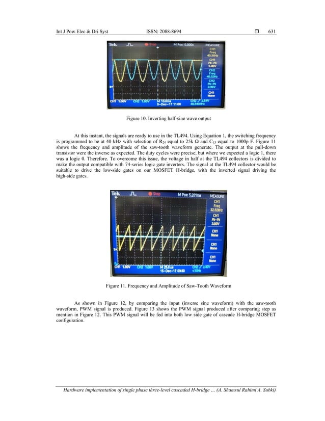 Hardware Implementation Of Single Phase Three Level Cascaded H Bridge Multilevel Inverter Using