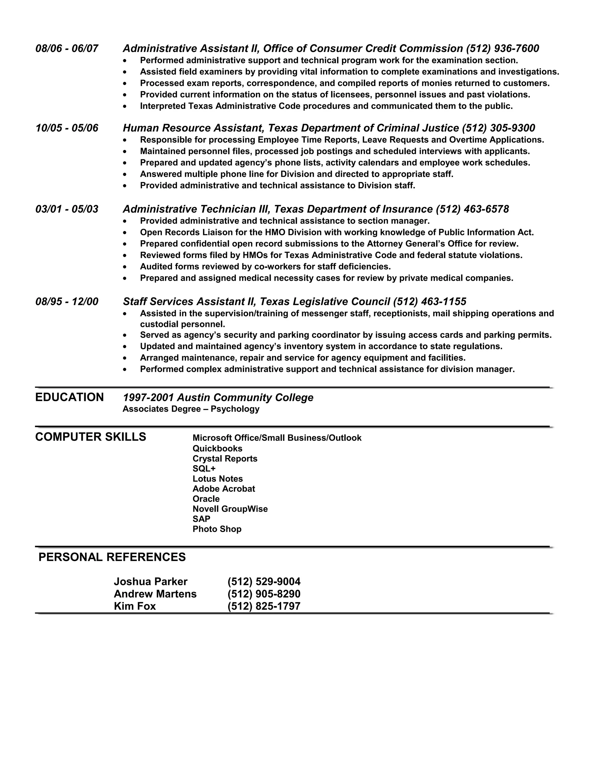 Dawn Woodall Resume | DOC