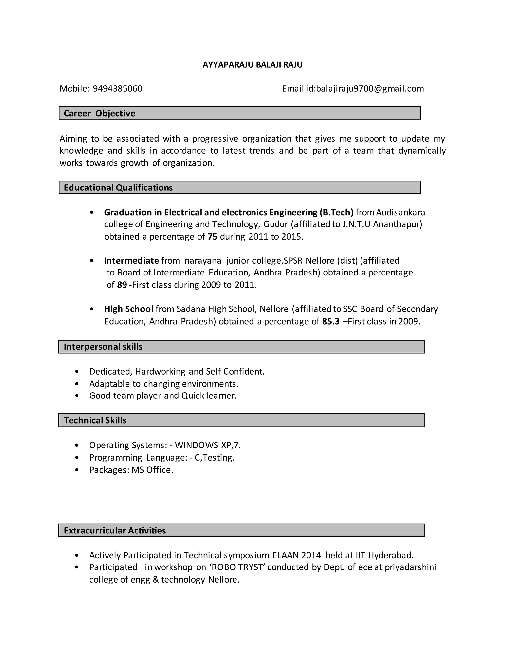 Balaji_Resume | DOCX