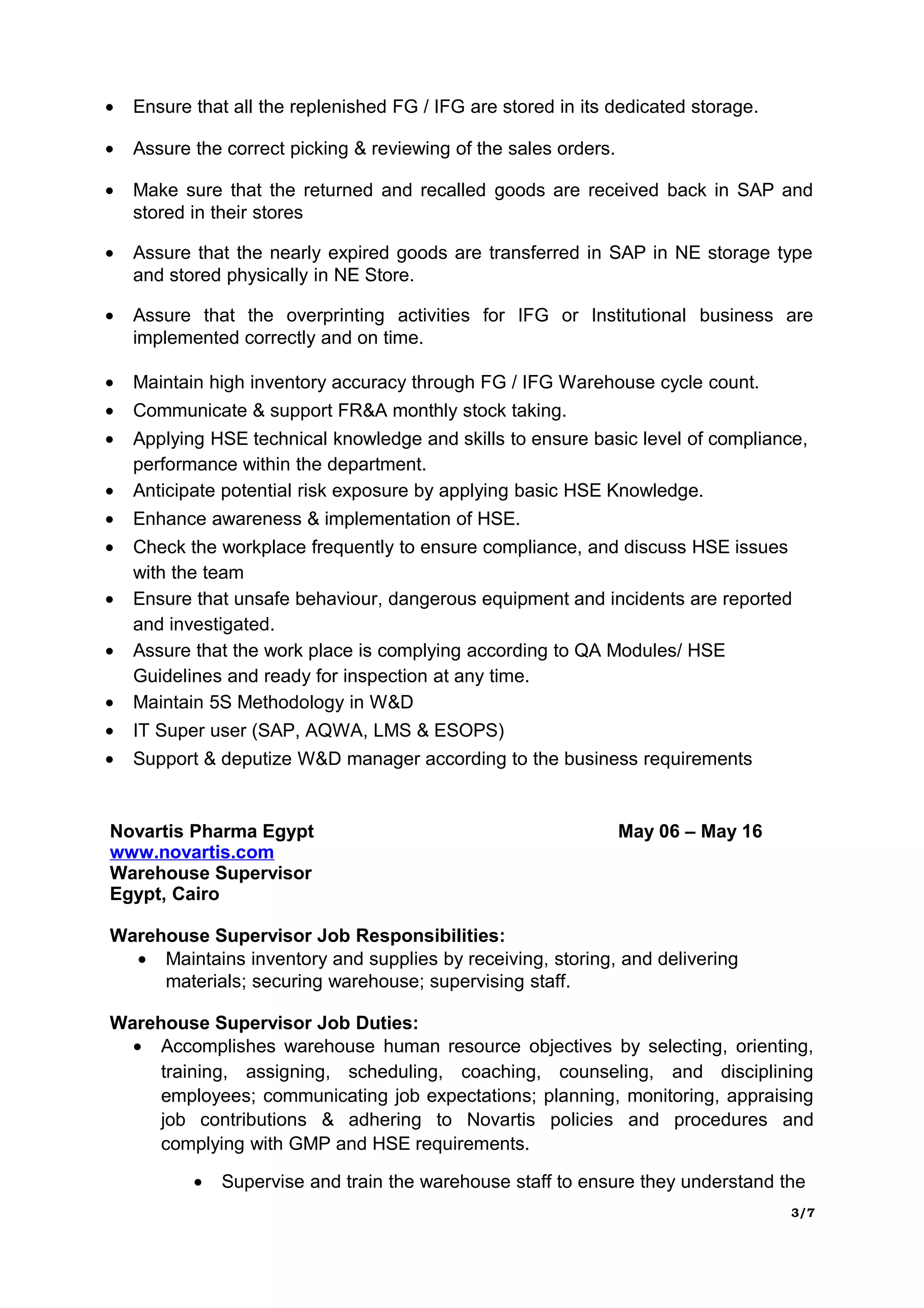 CV - Hossam Nasef | DOC | Logistics | Business