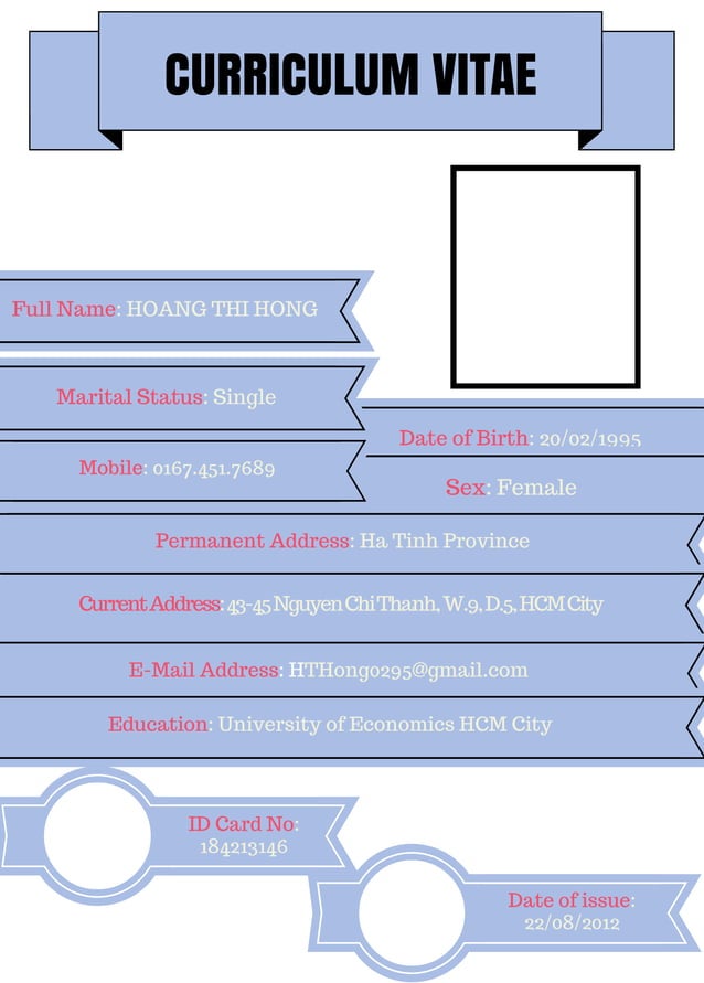 CV_HOANG THI HONG | PDF | Business | Business and Finance