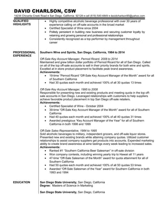 Competitive CSW - David Charlson | PDF