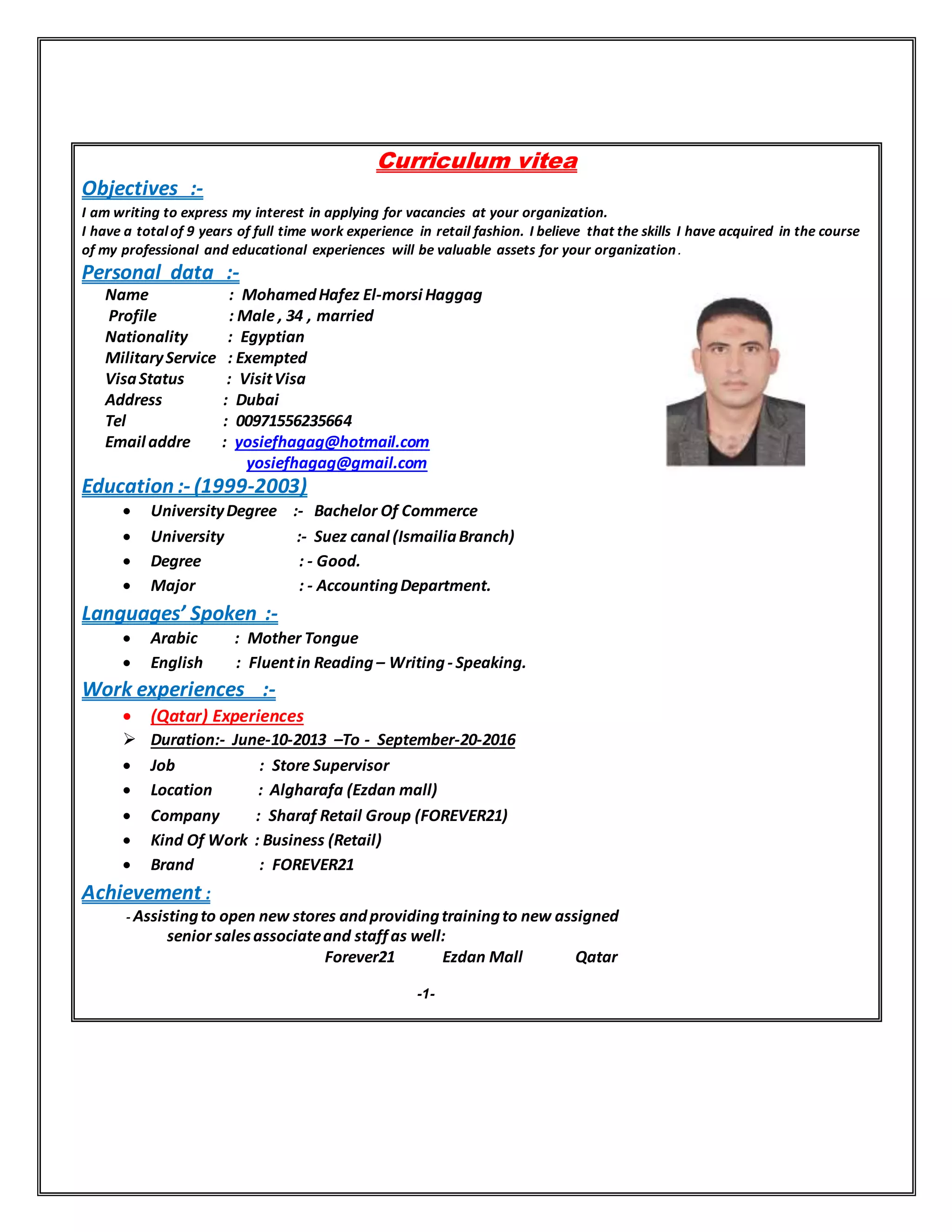 mohamed hafez new c.v | DOCX | Islam | Religion & Spirituality