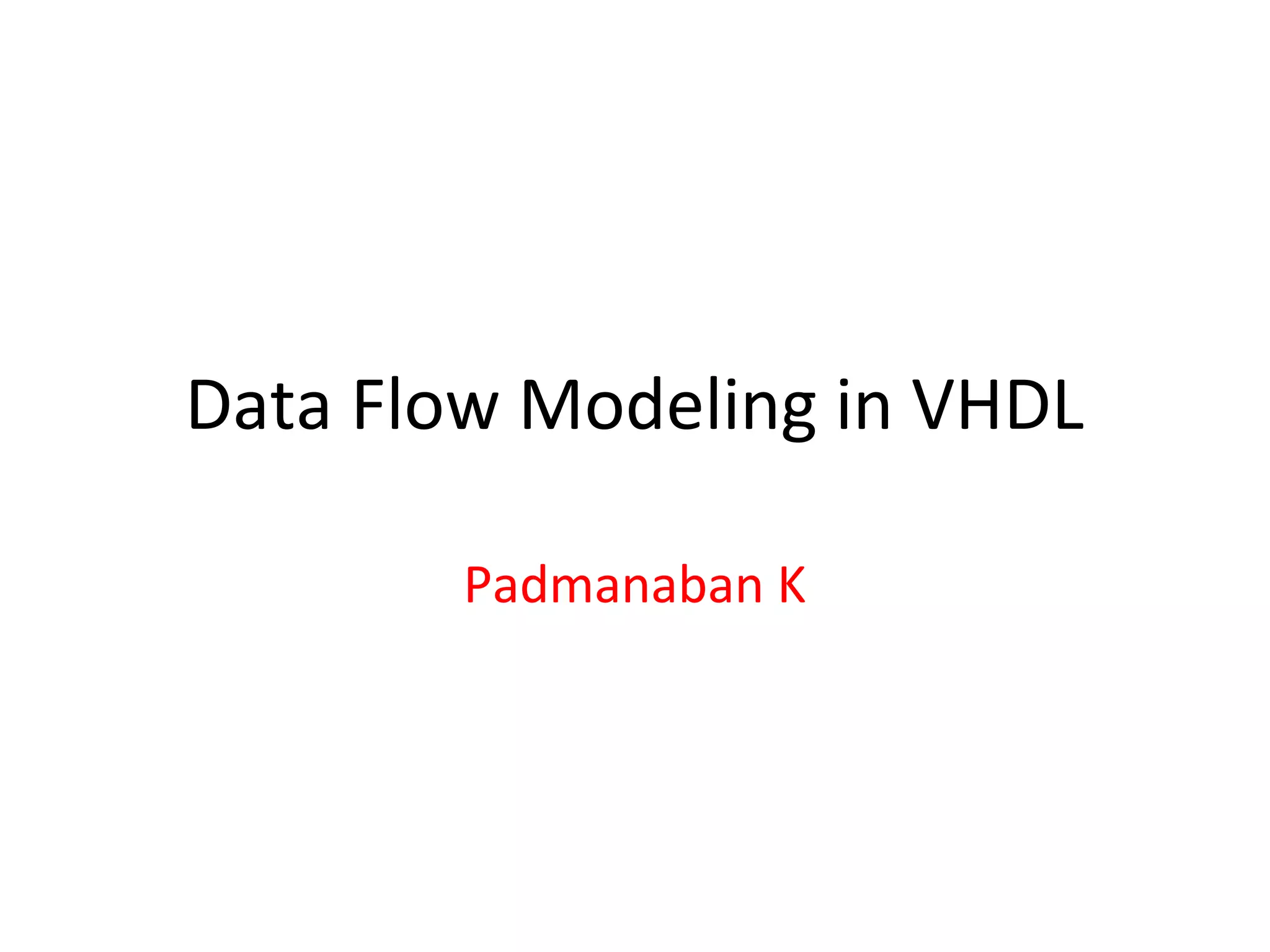 Data Flow Modeling | PPT