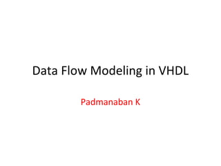Data Flow Modeling | PPT