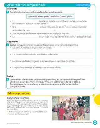 072 089 se ciencias sociales 4 und-3_evolucion y primeros pobladores | PDF