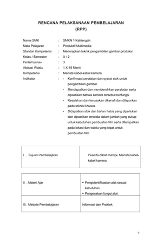 072.kk.05. rpp medsnerapkan teknik pengambilan gambar produksi | PDF