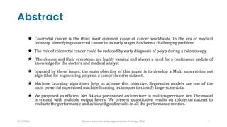 Efficient Supervision Net: Polyp Segmentation using EfficientNet and Attention Unit | PPTX