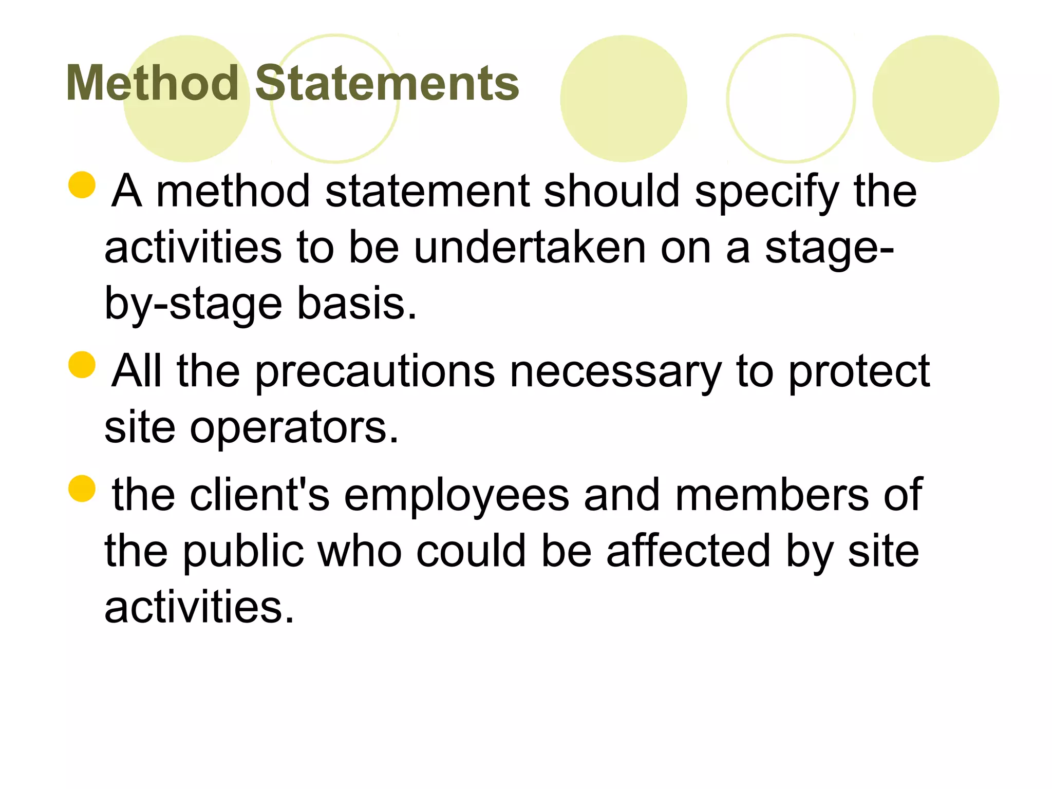072 Method Statement | PPT
