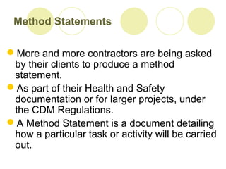 072 Method Statement | PPT