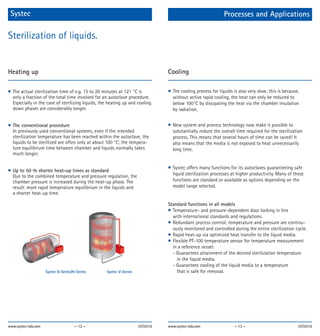 Systec Products brochure - Autoclaves, Media preparators and automated ...