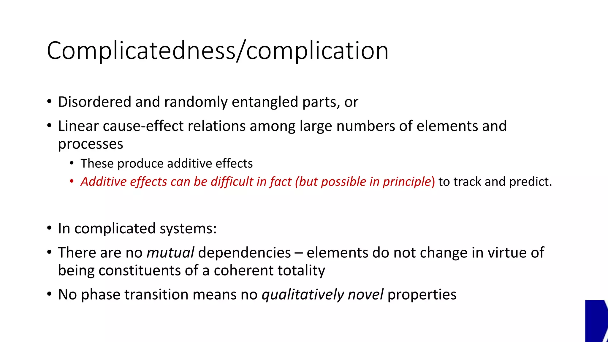 Complexity is not complicatedness | PPTX