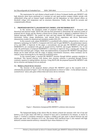 Distinct ρ-based model of silicon N-channel double gate MOSFET | PDF