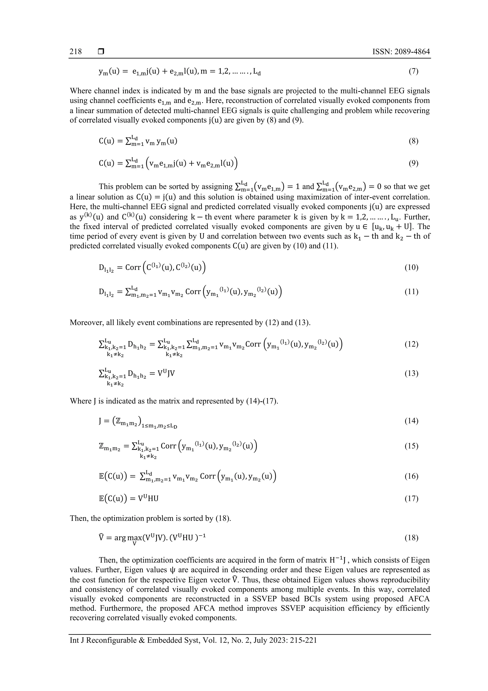 Adaptive filters based efficient EEG classification for steady state visually evoked potential ...
