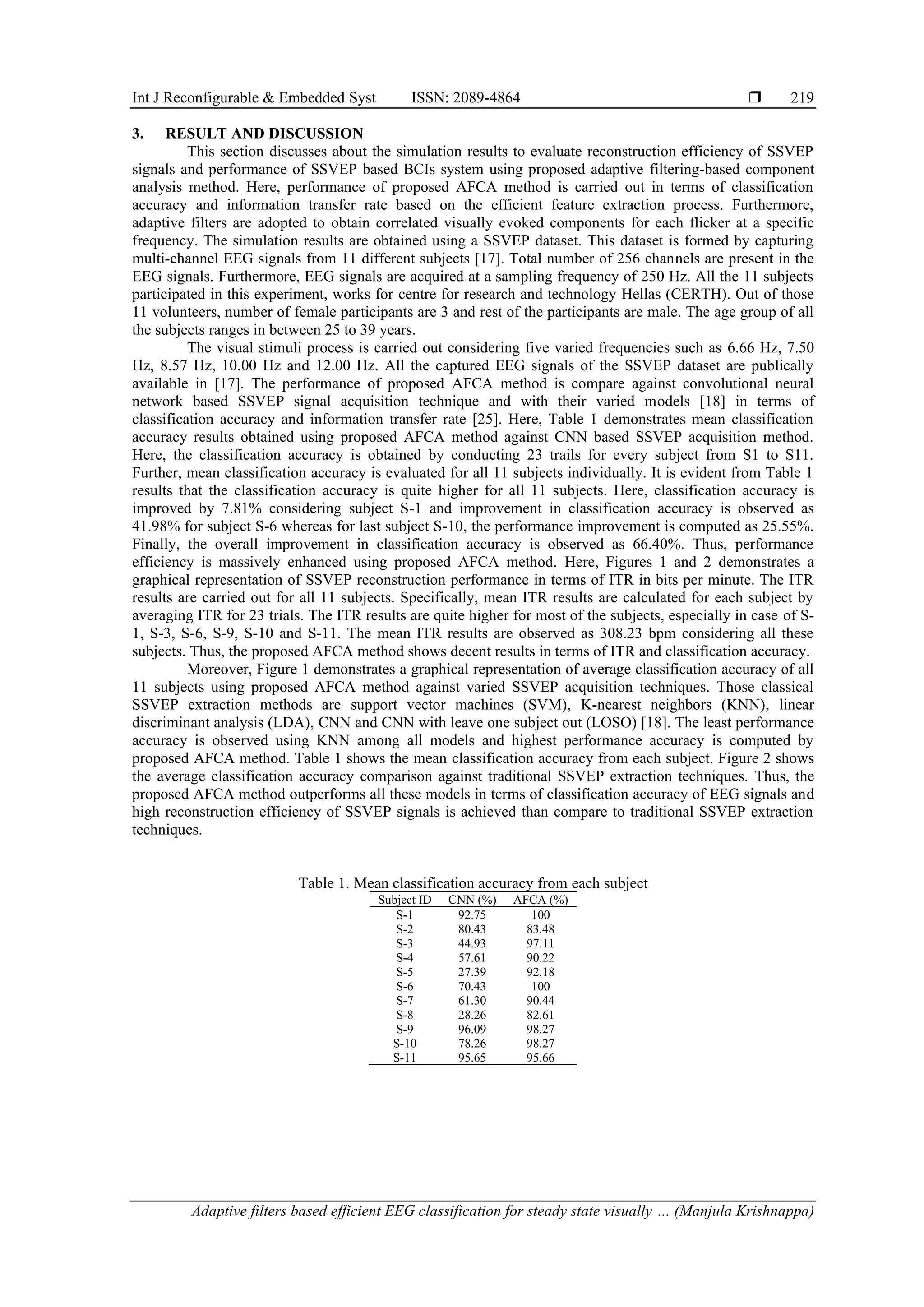 Adaptive filters based efficient EEG classification for steady state visually evoked potential ...