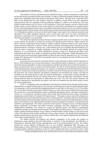 Design and implementation of an alcohol detection driver system | PDF