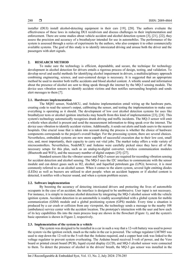Design and implementation of an alcohol detection driver system | PDF
