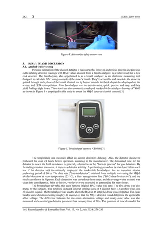 Design and implementation of an alcohol detection driver system | PDF