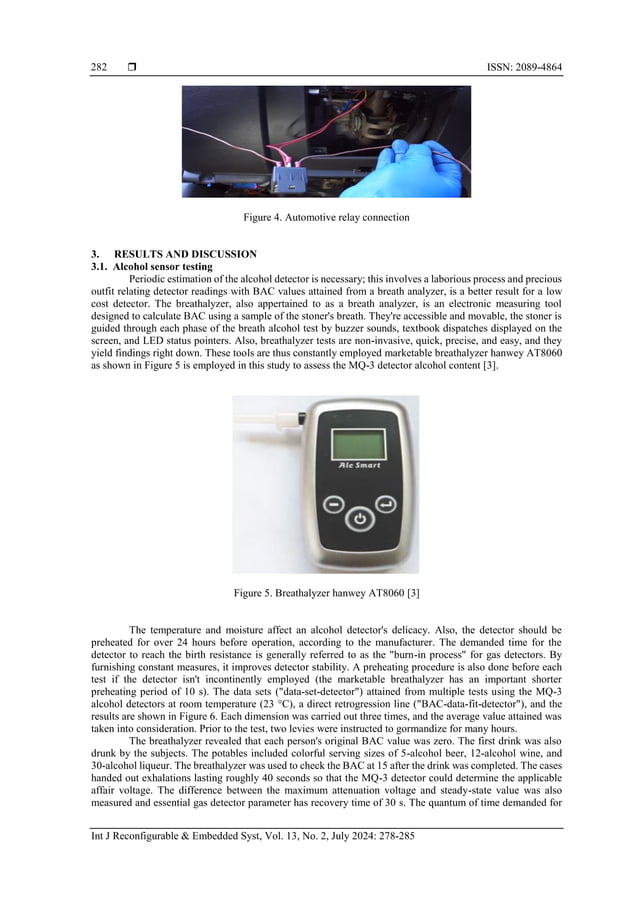 Design and implementation of an alcohol detection driver system | PDF