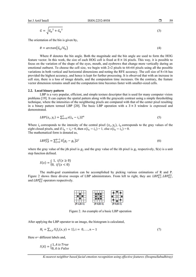 K-nearest neighbor based facial emotion recognition using effective features | PDF