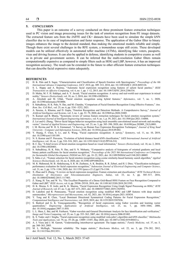 K-nearest neighbor based facial emotion recognition using effective features | PDF