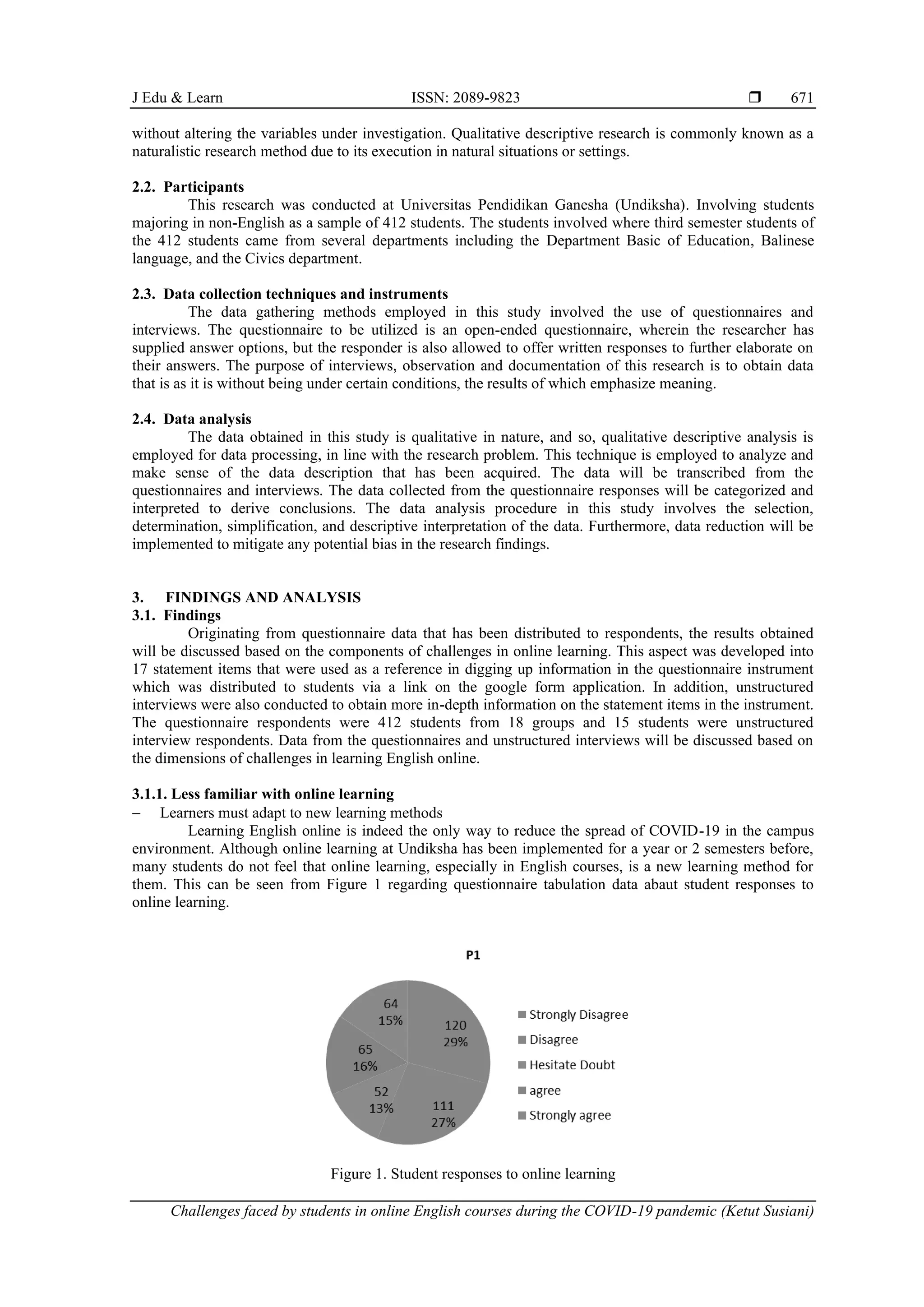 Challenges faced by students in online English courses during the COVID-19 pandemic | PDF ...