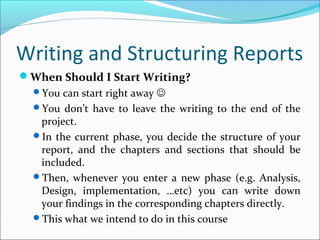 how to write your project documentation | PPT