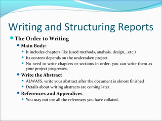 how to write your project documentation | PPT