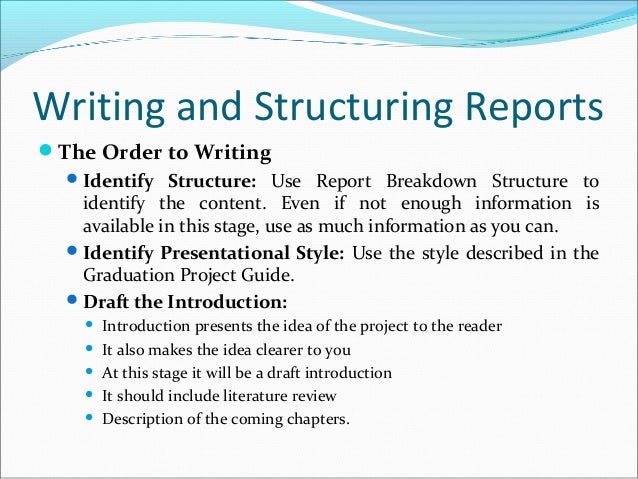 how to write your project documentation
