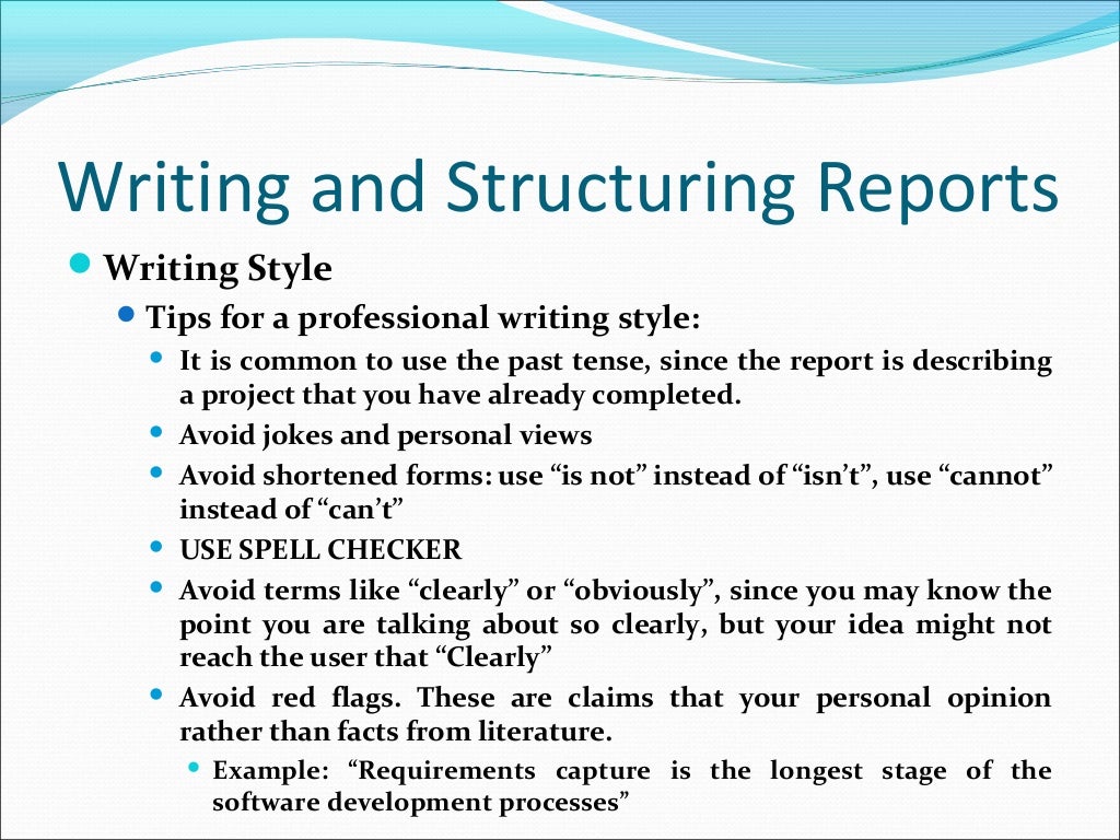 how to write your project documentation