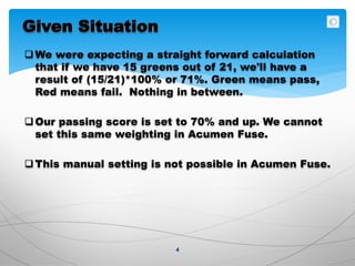 072213 Understanding Acumen Fuse Scoring Methods | PDF