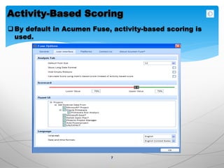 072213 Understanding Acumen Fuse Scoring Methods | PDF