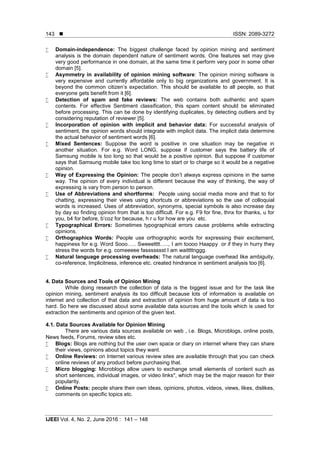 Review on Opinion Mining for Fully Fledged System | PDF