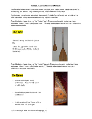 PA_edTPA_Task 1_Part C_Instructional_Materials | PDF