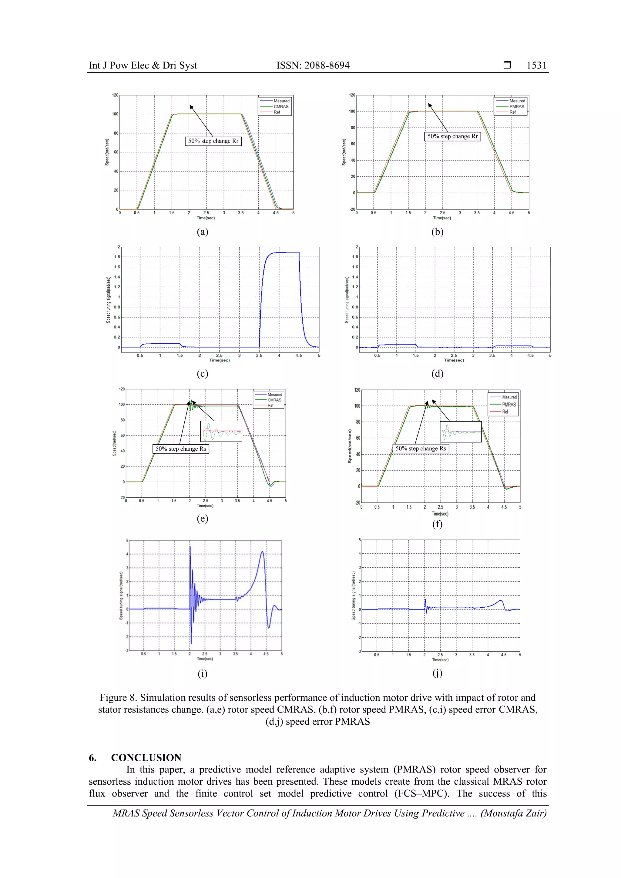 Mras Speed Sensorless Vector Control Of Induction Motor Drives Using Predictive Adaptation
