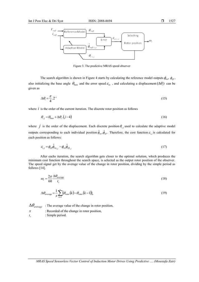 Mras Speed Sensorless Vector Control Of Induction Motor Drives Using Predictive Adaptation