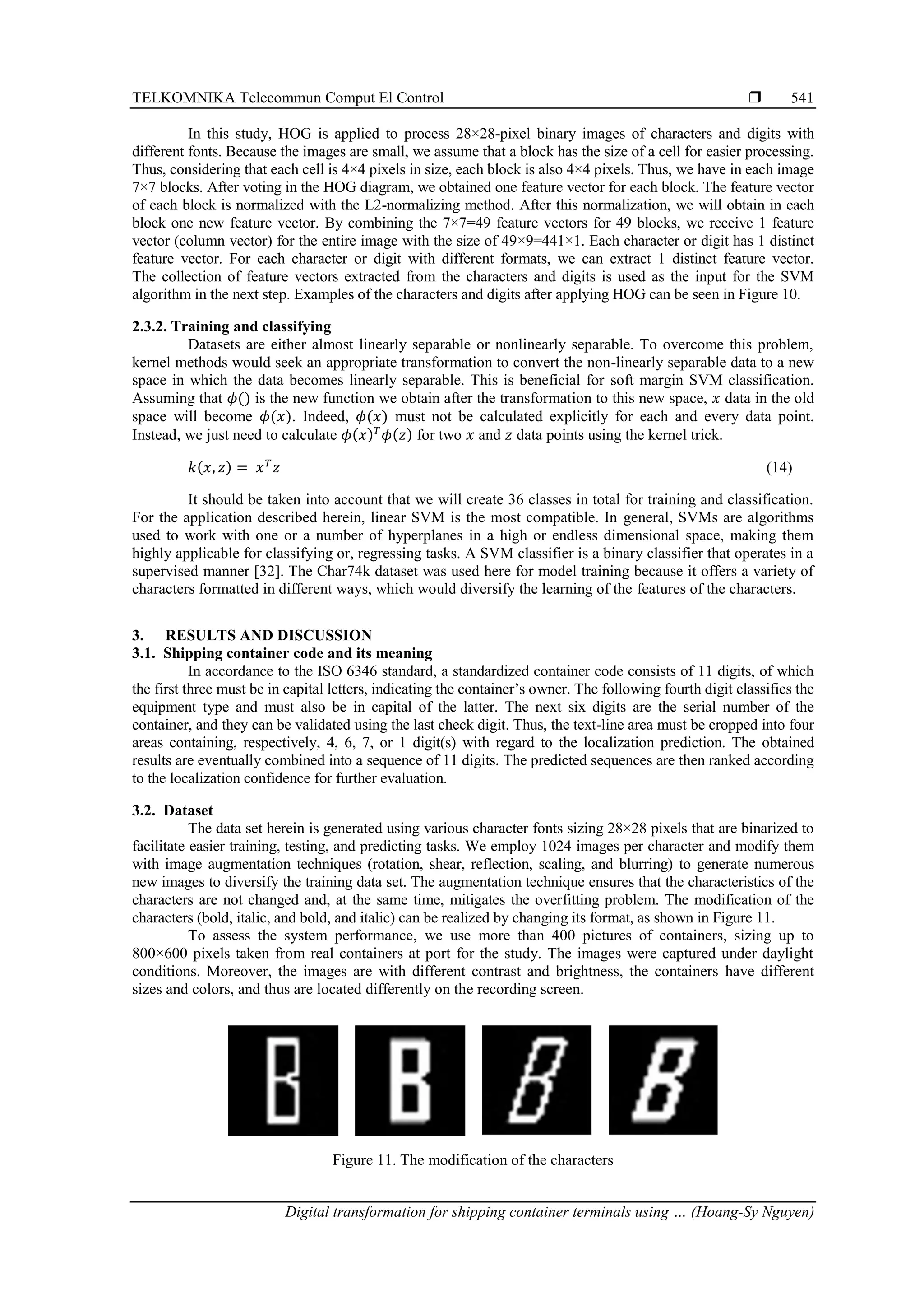 Digital Transformation For Shipping Container Terminals Using Automated Container Code