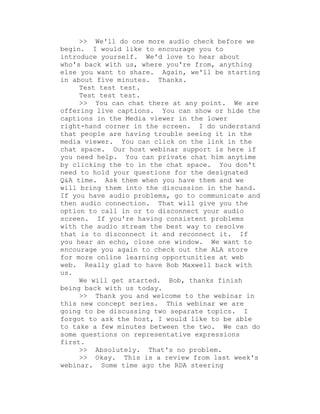 New Concepts: Representative Expressions and Manifestation Statements (Transcript) | RTF