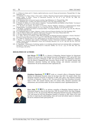 Development and validation of a competence model for educational ...